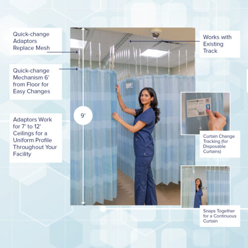 Privacy Curtain Systems | Hospital Cubicle Curtains | ICP Medical